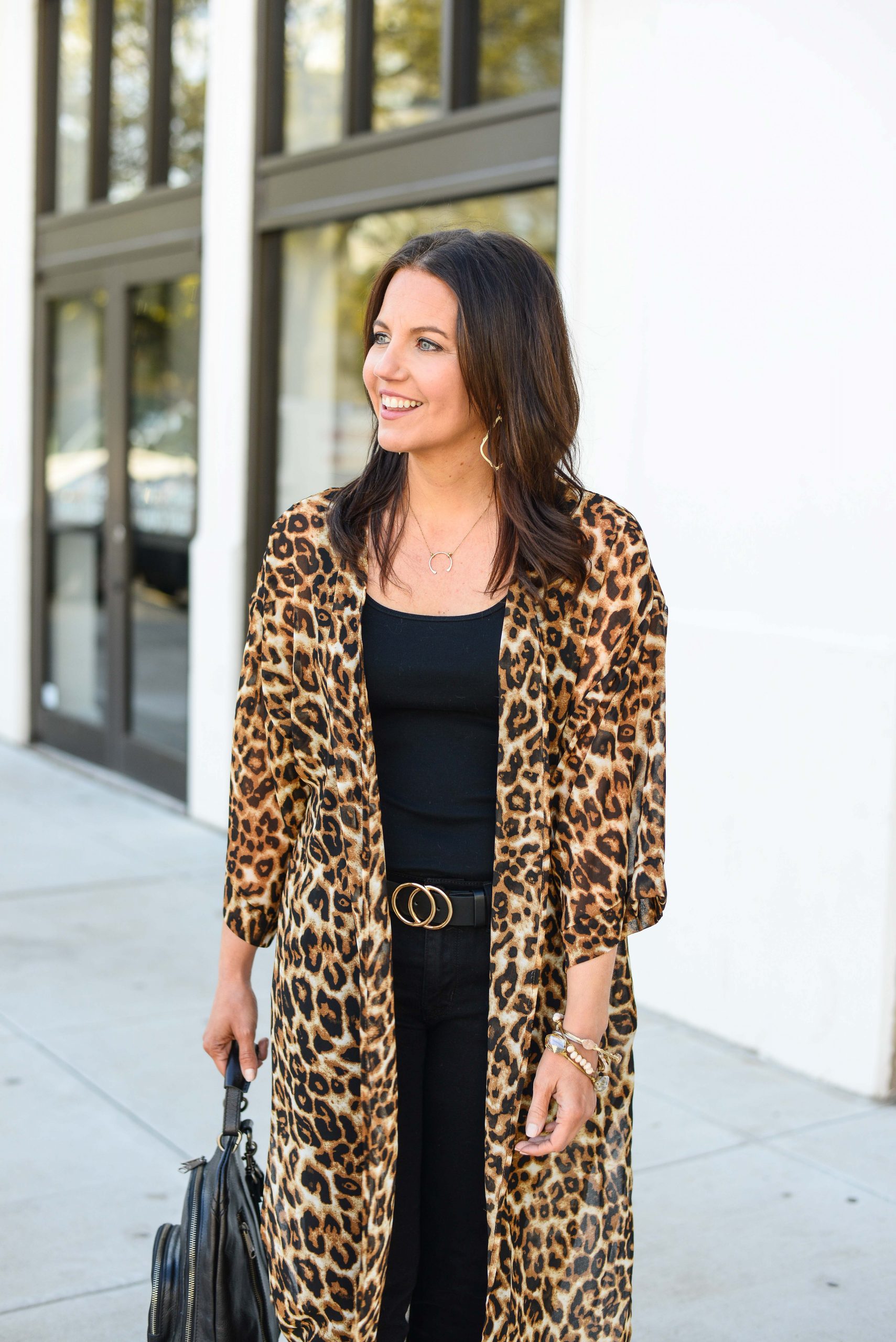 Leopard Print Kimono | Lady in Violet | Affordable Fashion BlogLady in ...