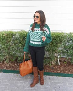 Green Alpine Sweater - Lady in VioletLady in Violet