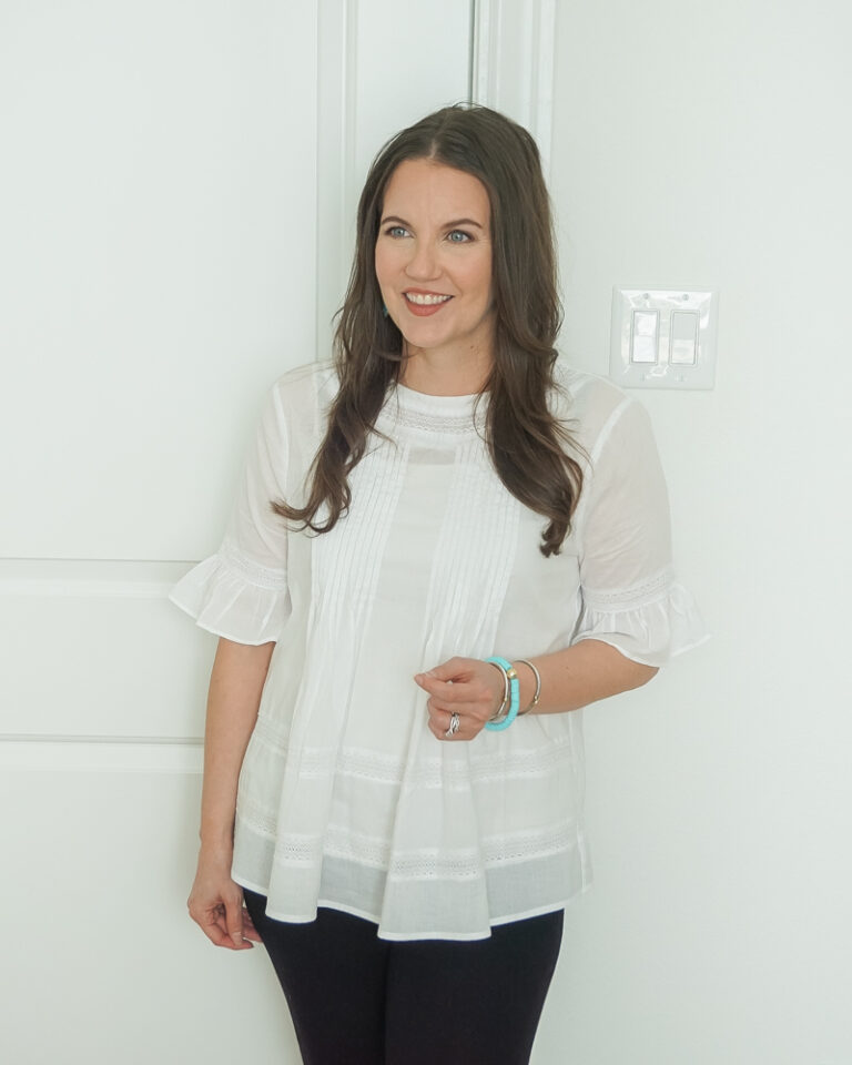 Two White Statement Tops for Fall - Lady in VioletLady in Violet